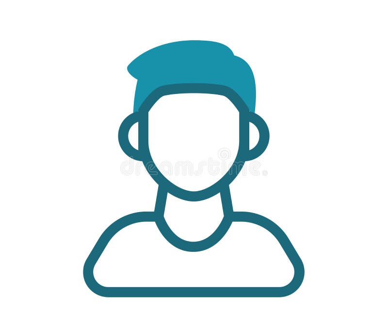 Person Man User Single Isolated Icon with Solid Line Style Stock ...