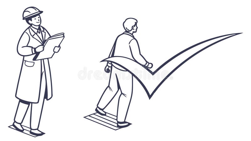 Person Marking Task Complete Illustration, Vector Design Generative AI ...