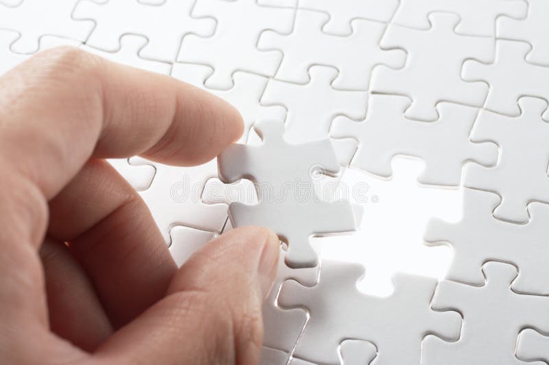 Unfinished Jigsaw Puzzle and Last Piece. Stock Image - Image of task ... Unfinished Jigsaw Puzzle and Last Piece. Stock Image - Image of task ...