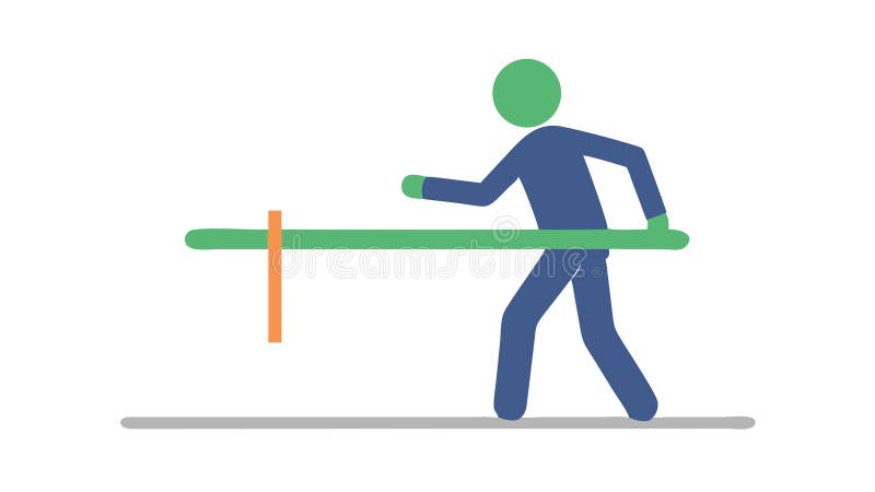 Person Measuring with Ruler on Surface Precision Icon, Vector Design ...