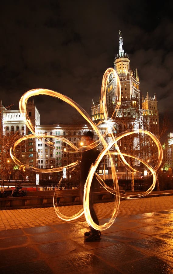 Person with moving light stock image. Image of idea, trace - 4962989