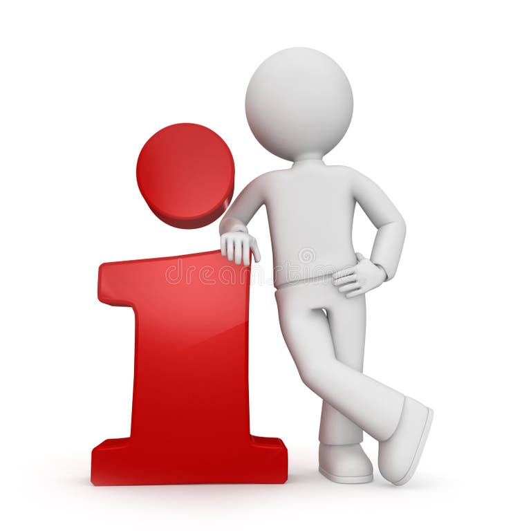 Person next to info sign stock illustration. Illustration of symbol ...