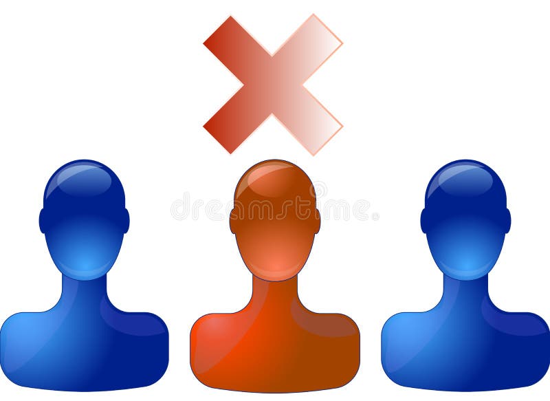 Person not selected stock vector. Illustration of silhouette - 18566017