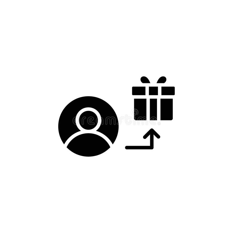 Person Offer Gift Icon Web Design in Vector Stock Vector - Illustration ...