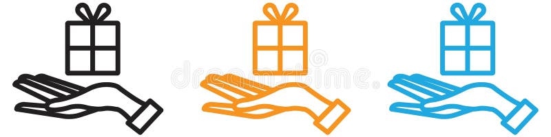 Person Offer Gift Vector Logo Set Collection for Web App Ui Stock ...