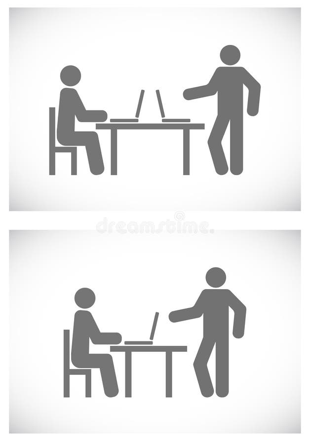 Person in office icon stock vector. Illustration of people - 200926887