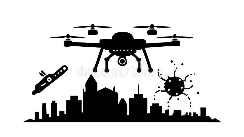 Person Operating Drone, Remote Control UAV Pilot, Vector Design Generative AI Stock Vector ...