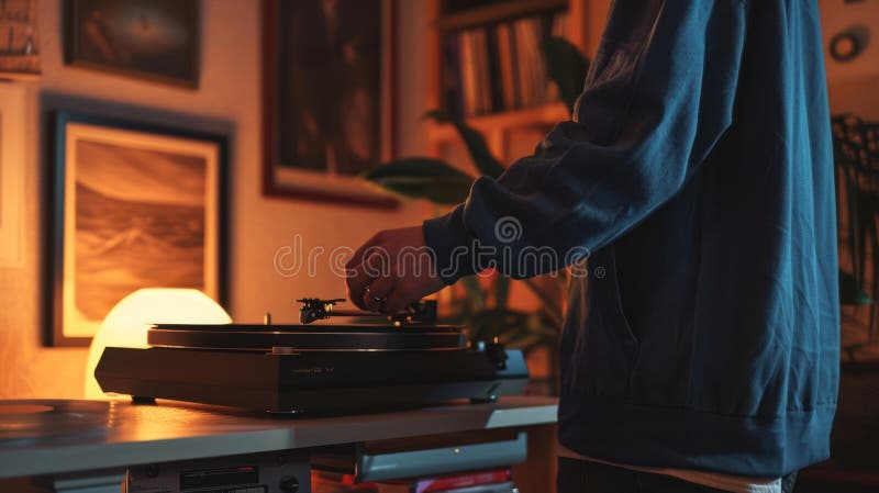 The Vinyl Record Player. AI Generated Stock Image - Image of audio ...