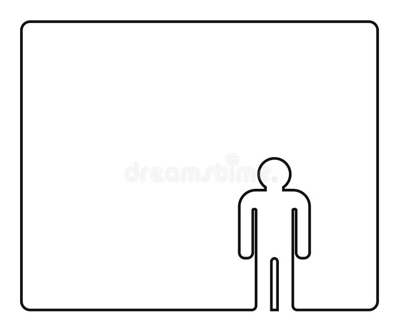Person outline icon stock vector. Illustration of style - 200926661