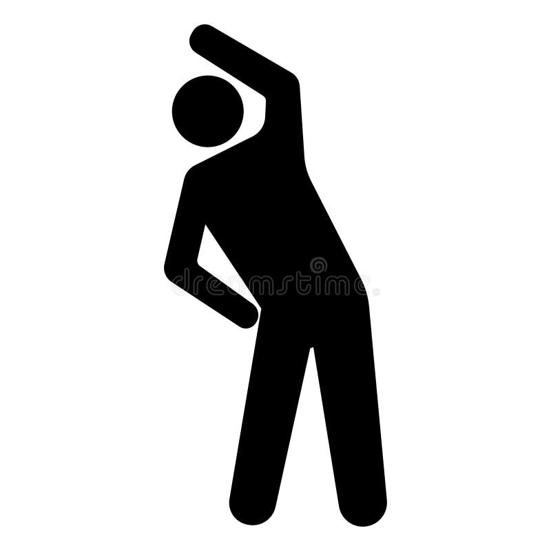 Person Performing a Side Bend Stretch or Stretching Exercise Stock ...