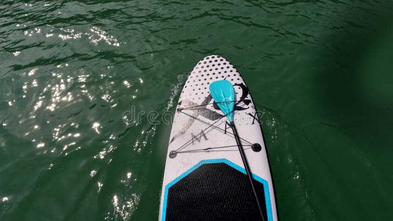 Person Perspective Man Falling Down of Sup Board Stock Video - Video of ...