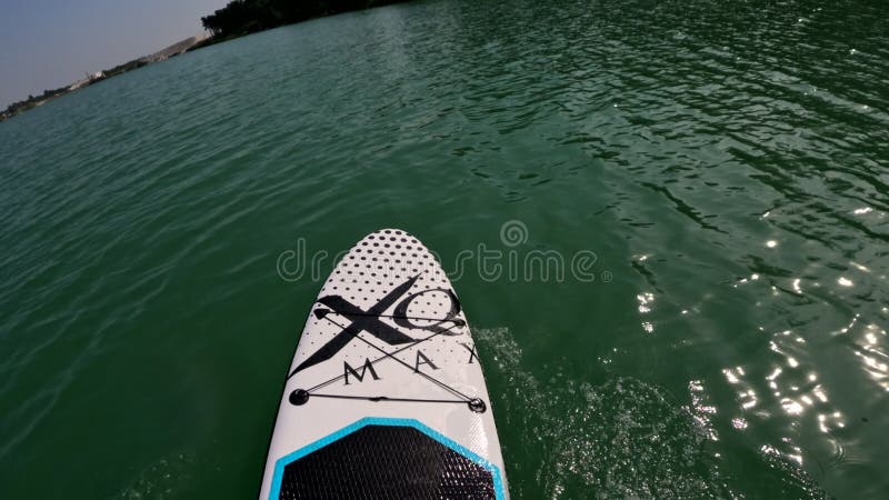 Person Perspective Man Falling Down of Supboard Stock Footage - Video ...