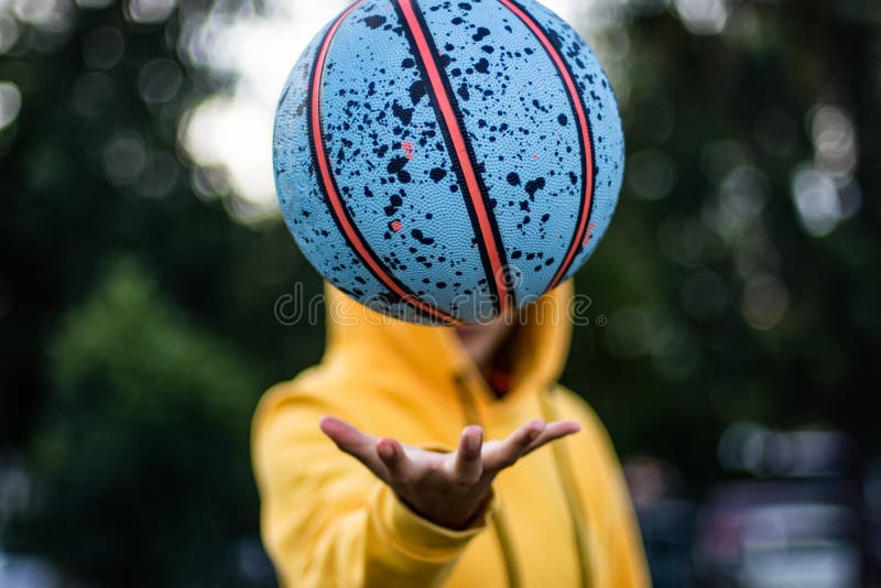 A Person is Playing with a Basketball Stock Photo - Image of lifestyle ...