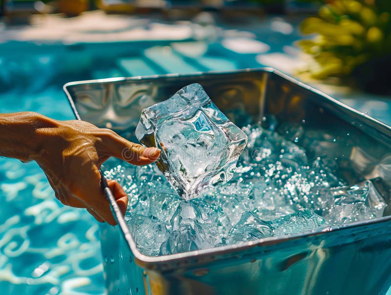 A Person is Pouring Water into a Bucket Stock Image - Image of pouring ...