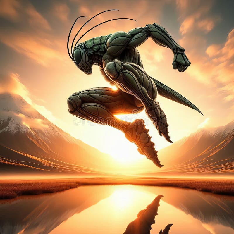 A Person with the Powerful Legs and Leaping Abilities of a Gras Stock ...