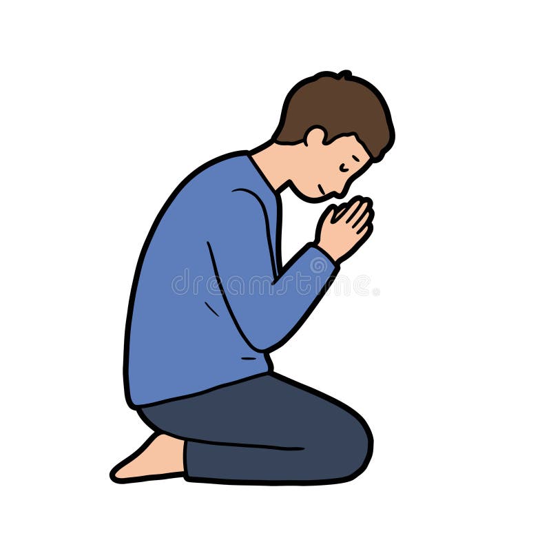 Man Praying Clipart Person Praying Clipart #2523636