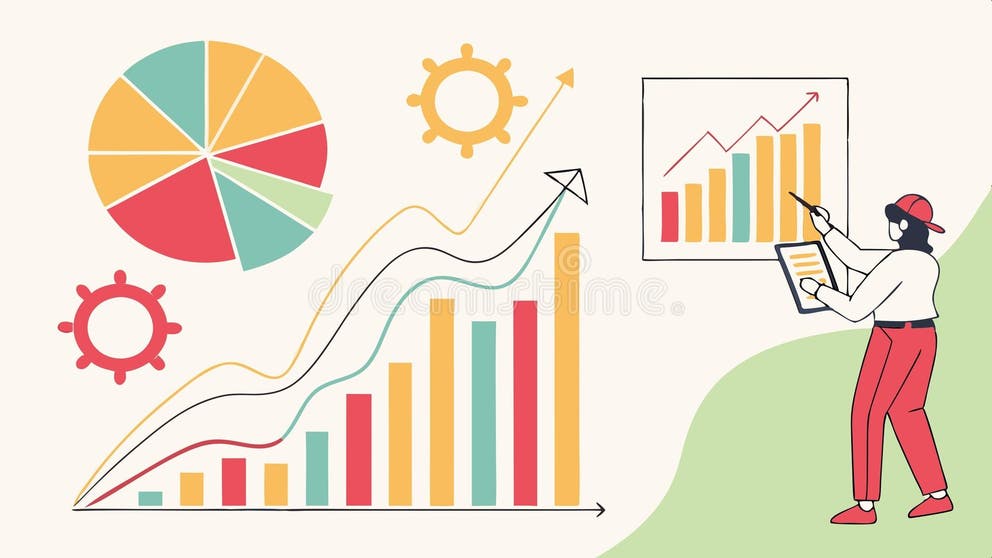 Person Presenting Chart, Data Analysis, Business Presentation, Graph ...