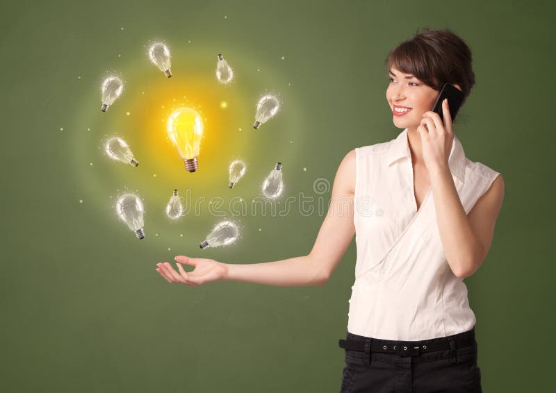 Person Presenting New Idea Concept Stock Photo - Image of creative ...