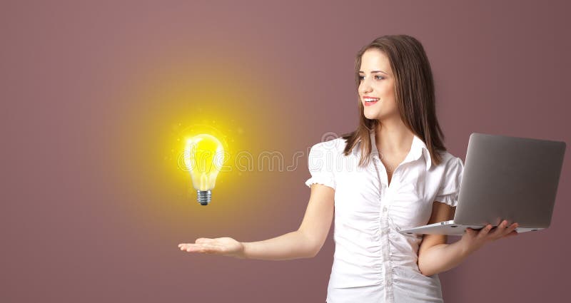 Person Presenting New Idea Concept Stock Photo - Image of industry ...