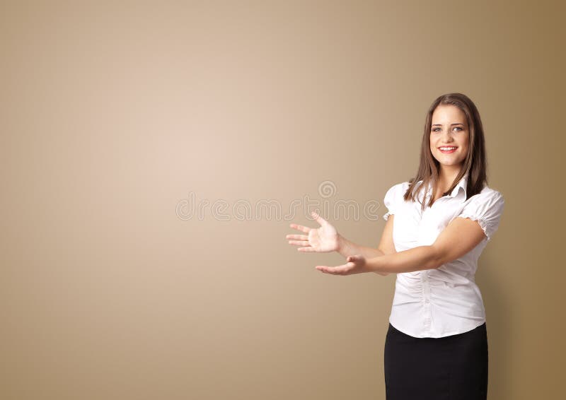 Person Presenting Office Cloud Technology Concept Stock Photo - Image ...