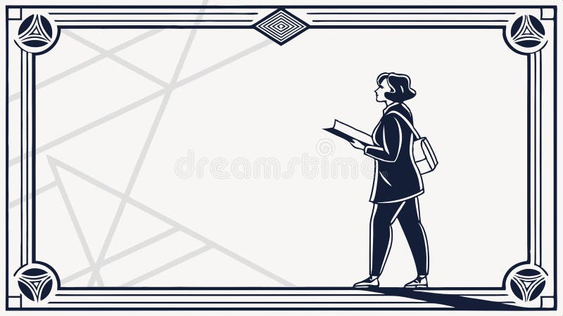 Person Presenting on Stage, Public Speaking Illustration Vector Design ...
