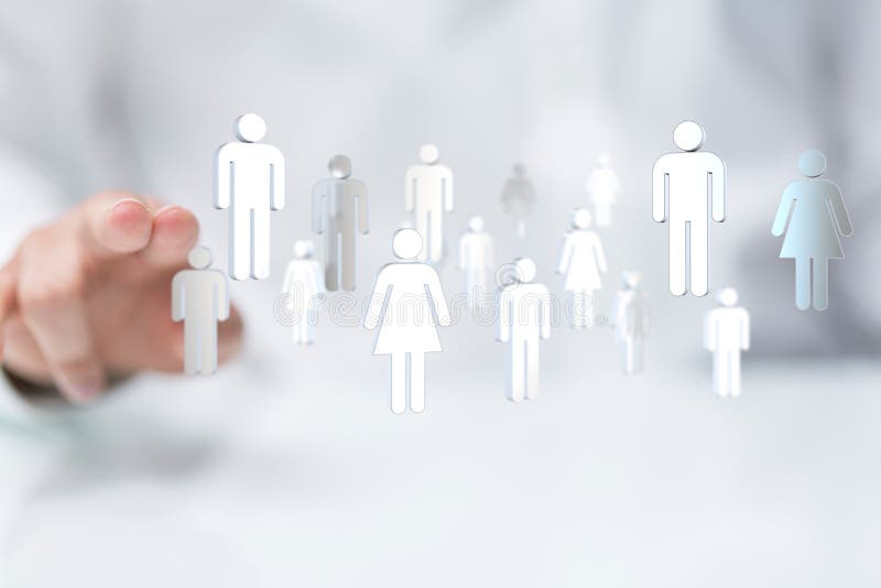 Person Presenting a Virtual Projection of the Concept of Team Stock ...