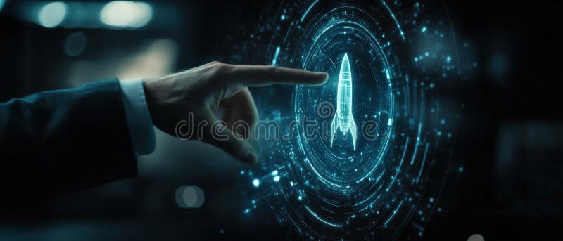 A Person is Pressing Down on a Button Using Their Finger Stock Photo ...