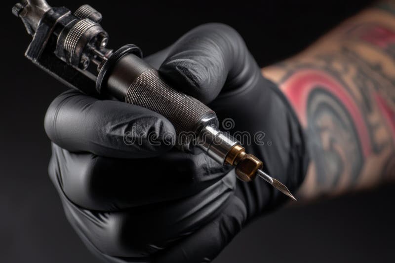 A Person is in the Process of Getting a Tattoo Done on Their Arm Stock ...