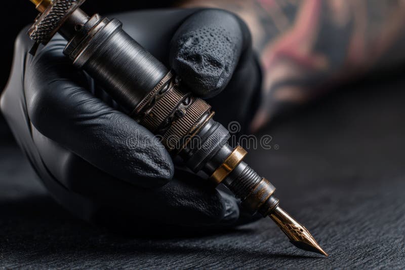 A Person is in the Process of Getting a Tattoo Done on Their Arm Stock ...