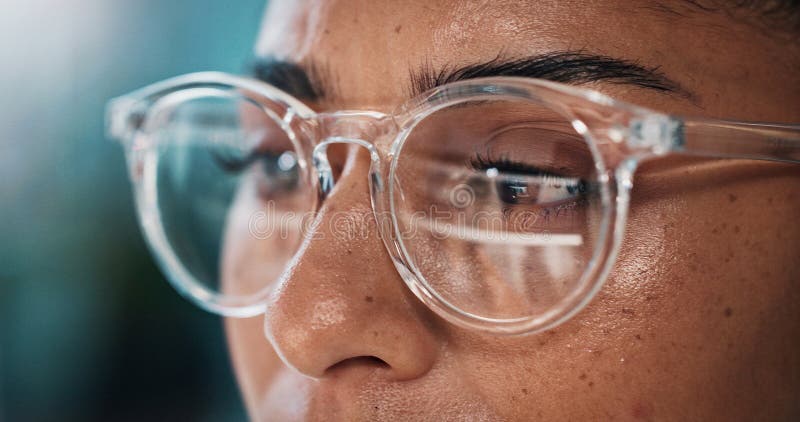 Person, Programmer and Eyes with Glasses for Coding, Software ...