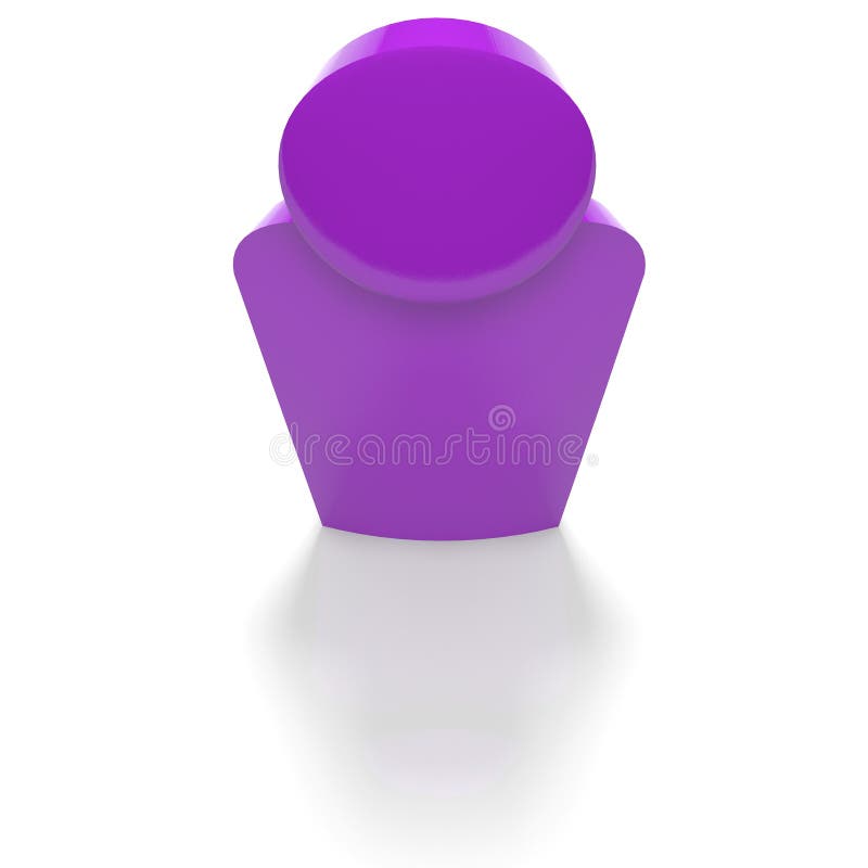 Person in Purple, 3D Rendered Stock Illustration - Illustration of ...