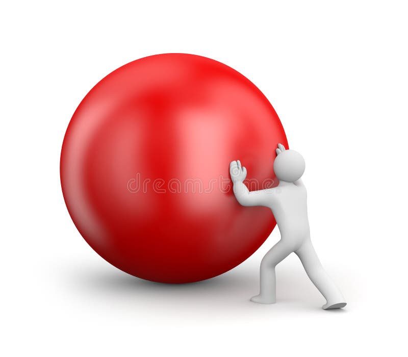 Red Push Pin on White Background Stock Illustration - Illustration of ...