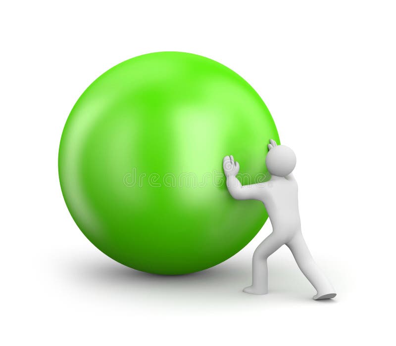 Person Push Ball Stock Illustrations – 348 Person Push Ball Stock ...