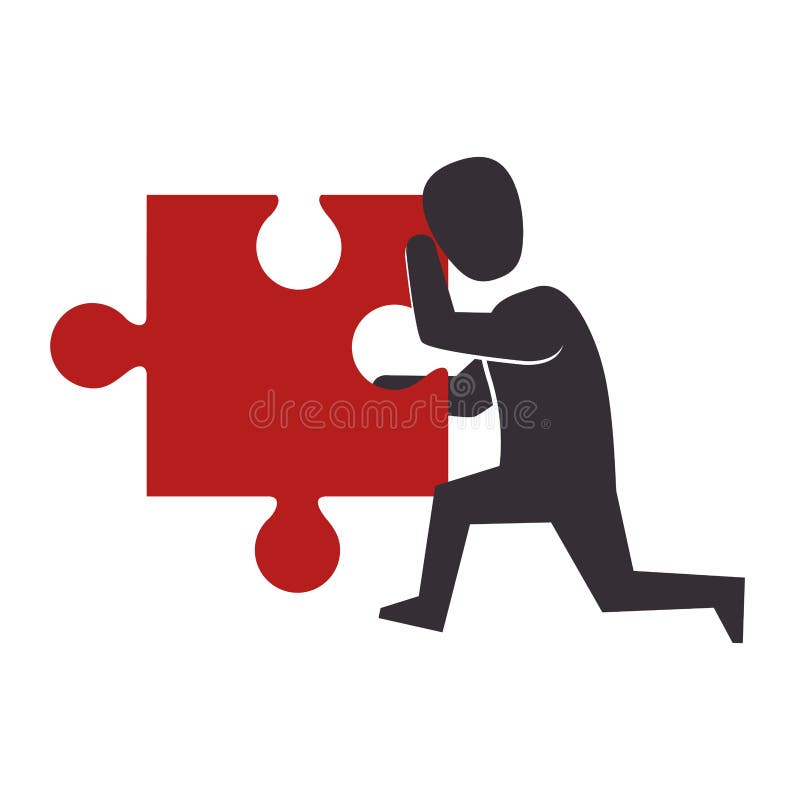 Person Puzzle Pieces Game Icon Stock Illustrations – 433 Person Puzzle ...