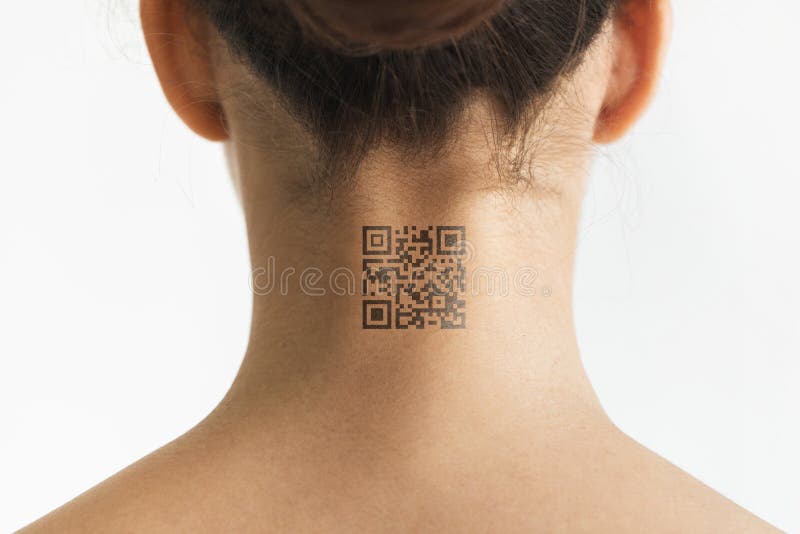 Qr Code Tattoo Neck