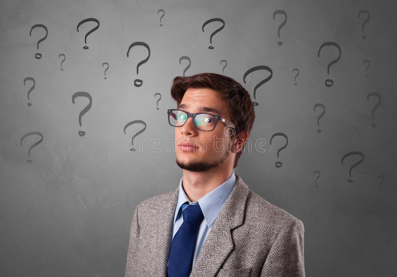 Person with Question Concept Stock Photo - Image of fortune, choice ...