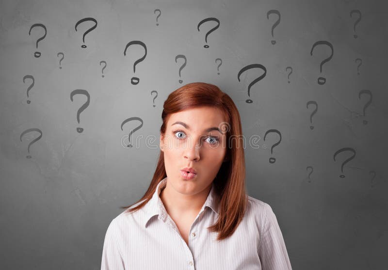 Person with Question Concept Stock Photo - Image of human, business ...