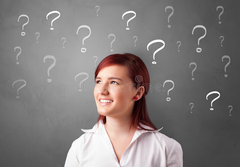 Person with Question Concept Stock Photo - Image of dark, icon: 138781340