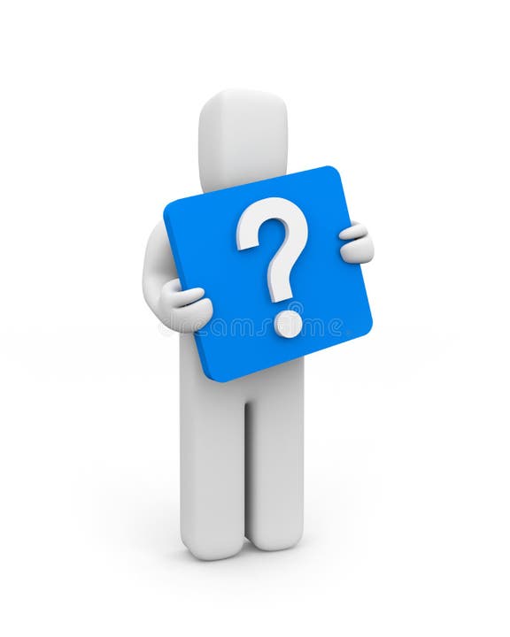 Person and question icon stock illustration. Illustration of action ...