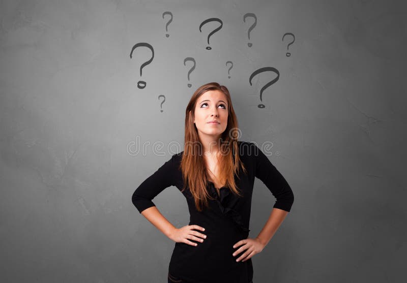 Person with Question Concept Stock Image - Image of learn, confused ...