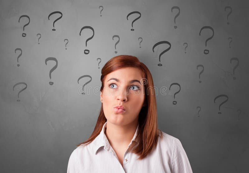 Person with Question Concept Stock Photo - Image of decide, learn ...
