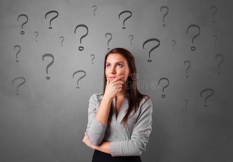 Person with Question Concept Stock Photo - Image of learn, imagine ...