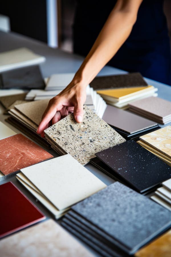 Person Reaching for Piece of Paper on Table. Generative AI Stock ...