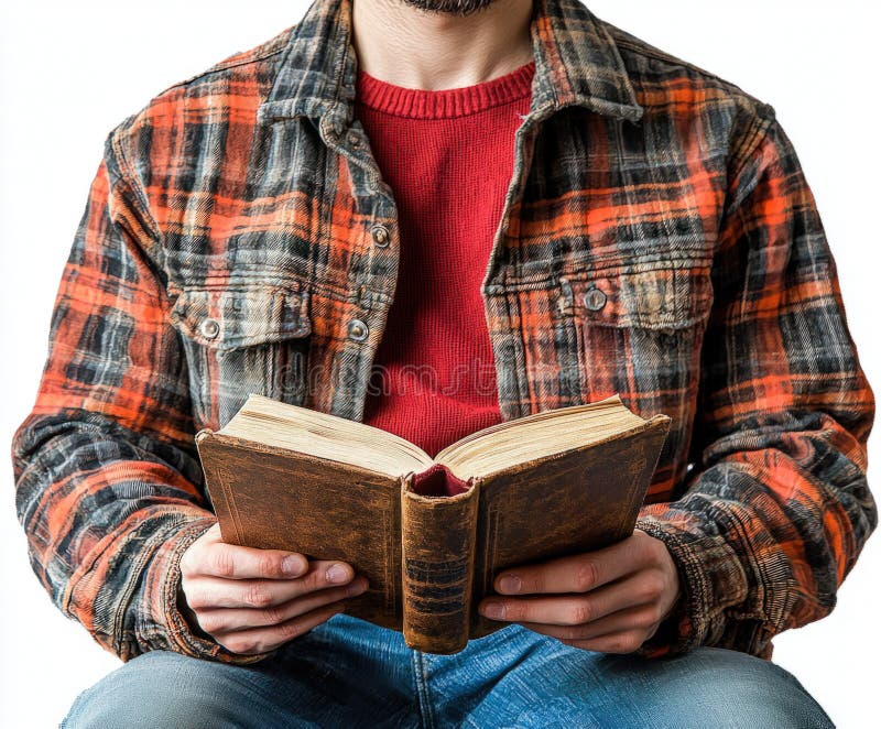Person Reading Book Isolated Stock Photo - Image of fall, lifestyle ...