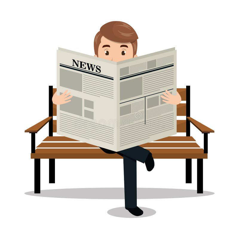 Person reading design stock illustration. Illustration of modern - 71776204