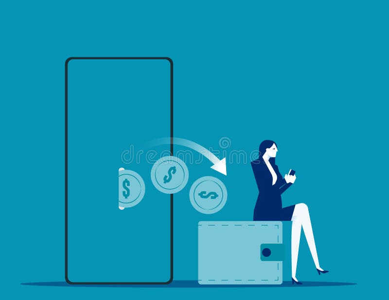 Person Receiving Cash Back Money. Refund Vector Concept Stock Vector ...