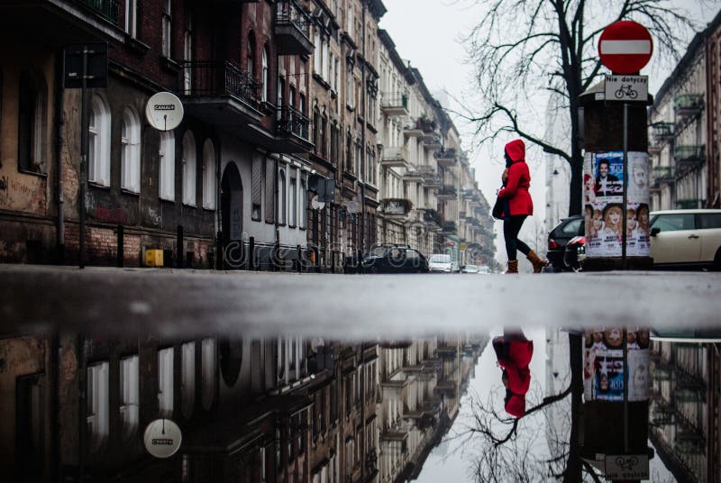 Reflections in puddle stock image. Image of puddle, cloud - 87645795