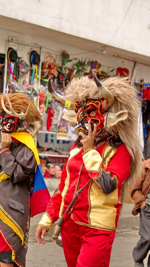 Person in a red devil mask editorial photography. Image of celebration ...