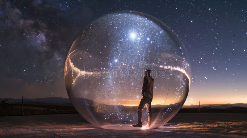 A Person Reflecting on Awareness Concepts with Thoughtful Expressions ...