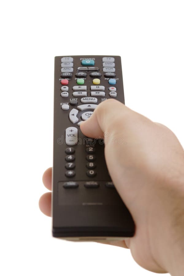 Remote control stock photo. Image of fingers, monitor, screen - 197826